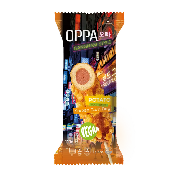 OPPA Korean Corn Dog Potato 20 x 80g – Nordic Engros