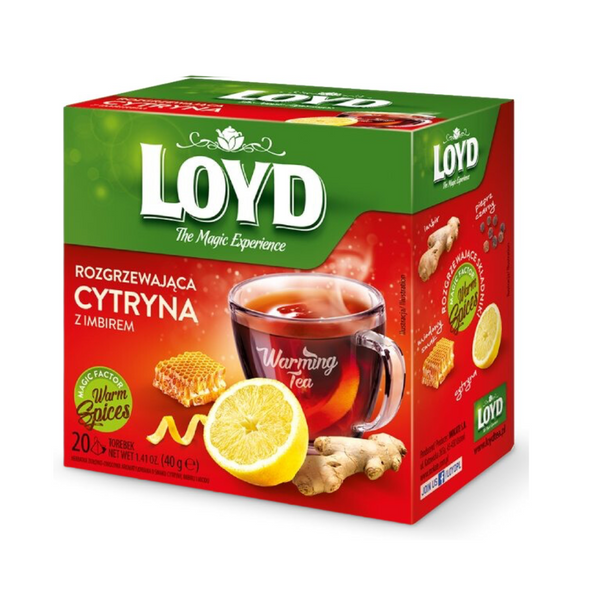 Loyd Tea Juicy Lemon with ginger & honey 10 x 40g – Nordic Engros