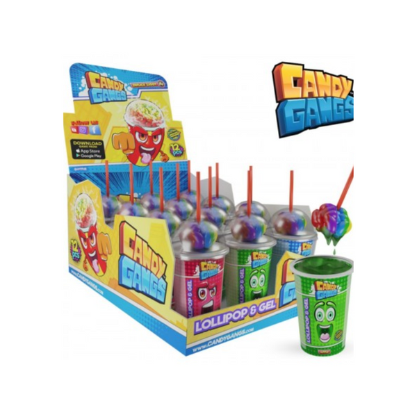 Candy Gangs Lollipop&Gel 60g x 12stk – Nordic Engros