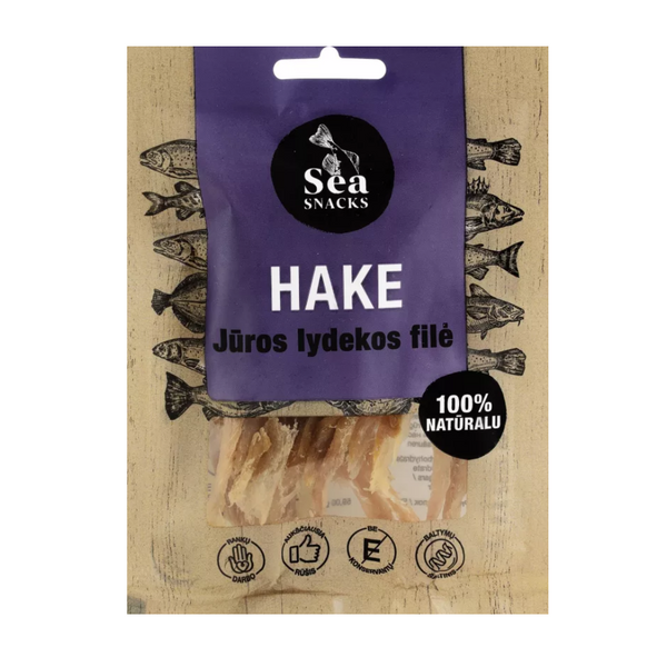Sea Snacks Hake Fillet Dried Strips 30G x 20 – Nordic Engros
