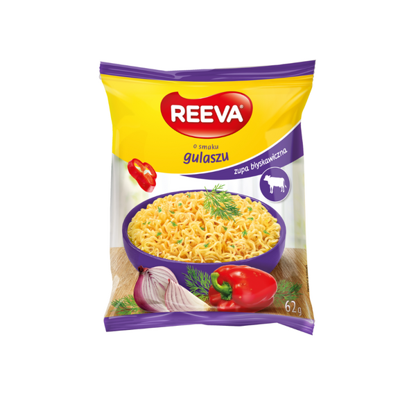 Reeva Instant Soup With Gulasz Flavour (UA) 24 x 60G – Nordic Engros