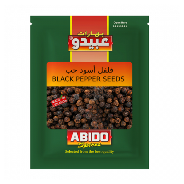 Abido Black Pepper Seeds ( Svart Peppar Hel ) 45g x10 – Nordic Engros