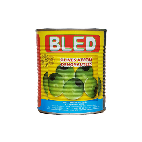Bled Green Olives u. stein 12 x 830g – Nordic Engros