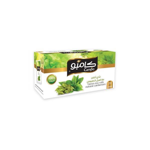 Campo Green tea with natural cardamom (20X2gr) x 20 st – Nordic Engros