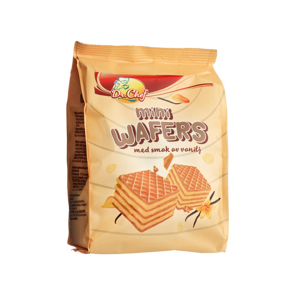 Dr wafers mini Vanilla 130g x 18 – Nordic Engros