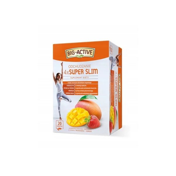 Big-Active Tea 4x Super Slim (20x 2G) x 12 – Nordic Engros