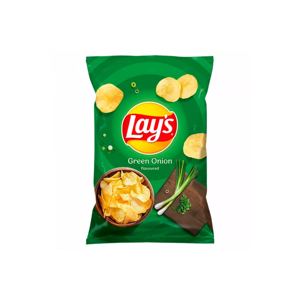 Lays Green Onion Potato Crisps 21 x 130 G – Nordic Engros