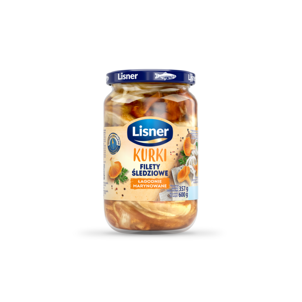 Lisner Chantarelles Marinated Herring Fillets 600G x 6 – Nordic Engros