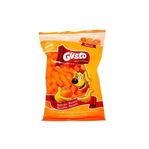 Gusto Corn Puffs With Orange Flavor 80g x 9 – Nordic Engros