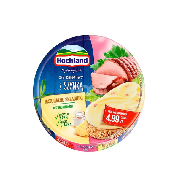 Hochland Cream Cheese With Ham in Portions 180Gx10 – Nordic Engros