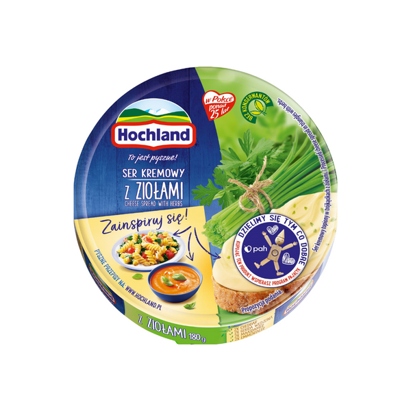 Hochland Cream Cheese With Herb in Portions 180Gx10 – Nordic Engros