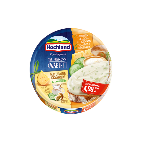 Hochland Cream Cheese Kwartett Portions 180Gx10 – Nordic Engros