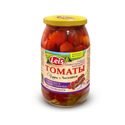 Leis Cherry Tomato With Garlic 900ml x 12 – Nordic Engros