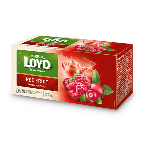 Loyd Tea Fruit Infusion with red fruit 14 x 20 x 2g – Nordic Engros