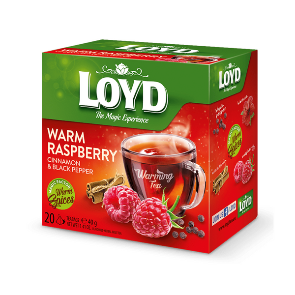 Loyd Tea Warm Raspberry 10 x 20 x 2g – Nordic Engros