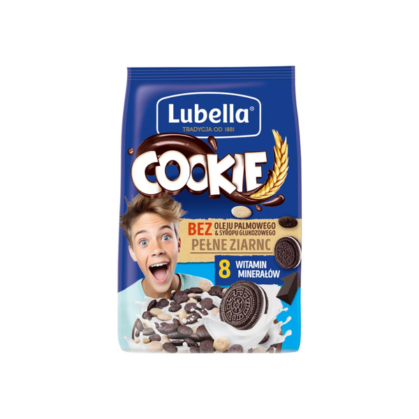 Lubella Chocolate And Vanilla Cookie Flakes 400g x 9 – Nordic Engros