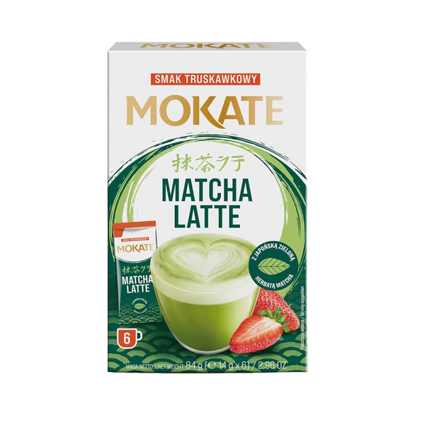Mokate Matcha Latte Strawberry (14g x 6) x 5 – Nordic Engros