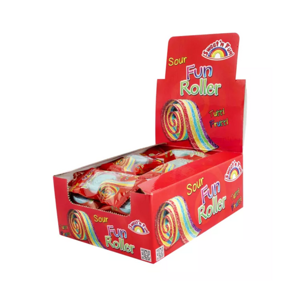 Maxco Sour Fun Roller Tutti Frutti Gum Rolls 20g x 40 – Nordic Engros