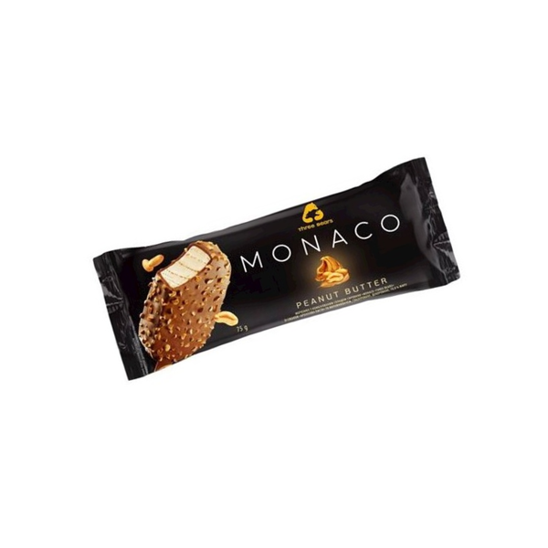 Monaco Frozen Peanut Butter Ice Cream Bar 75g x 28 – Nordic Engros