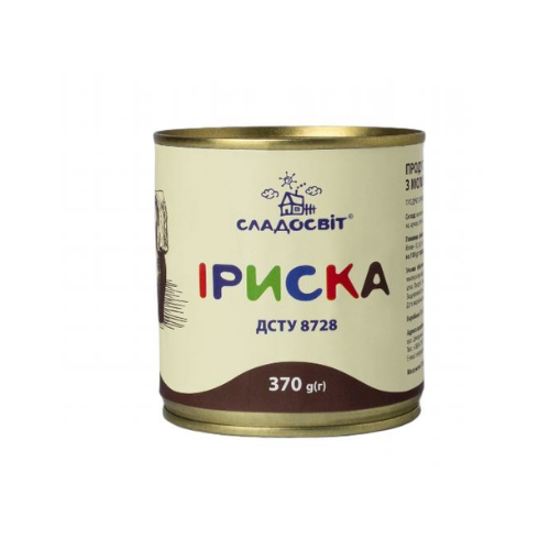 Sladosvit Condensed Milk Irichka 5% Fat- 370g x 15 – Nordic Engros