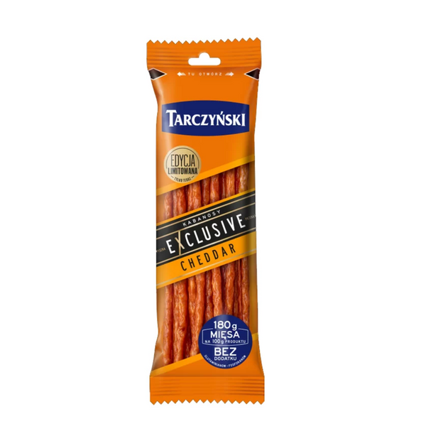 Tarczynski Kabanos Exclusive Cheddar 90g x 18 – Nordic Engros