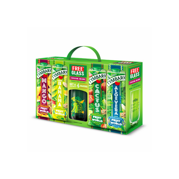 Tymbark Drink 1L 4-PACK + GLASS x 1 – Nordic Engros