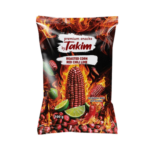 Takim's Roasted Corn Red Chili & Lime 100g x 15 – Nordic Engros