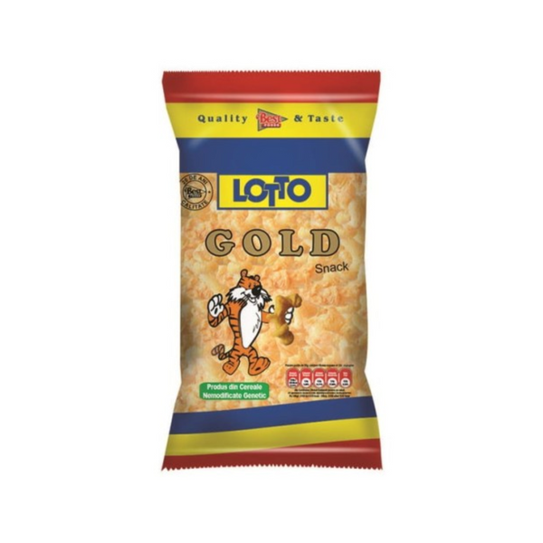 Lotto Corn Puff Snacks Gold 60g x 25 – Nordic Engros