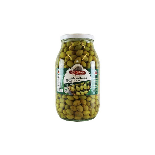 Zine Alsham Green Olive Salkini 6 x 1300g – Nordic Engros