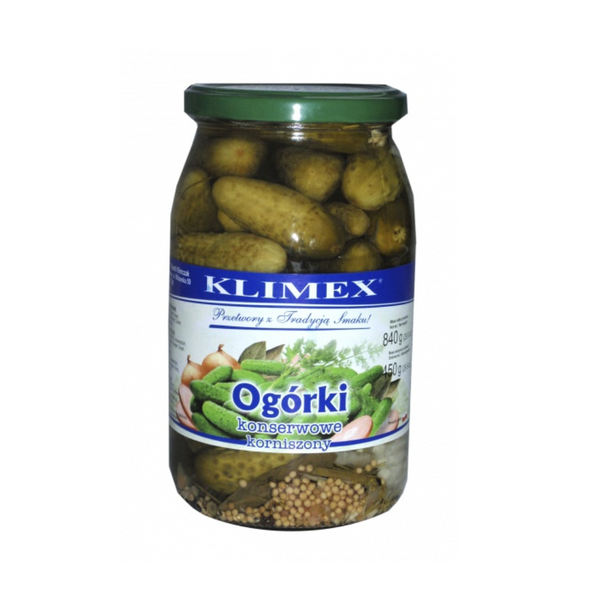 Klimex Gherkins Korniszon 8 x 840g – Nordic Engros
