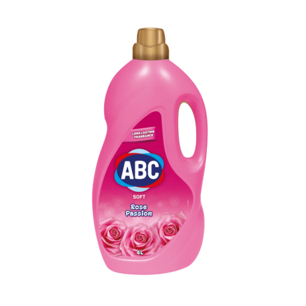 ABC Detergent Softener Rose Passion 4L x 4 – Nordic Engros