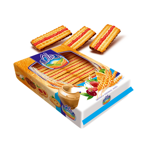 1137 Ola Ciastka Grandma's cookies w. fruit fil. & cocoa 10 x 400g ...