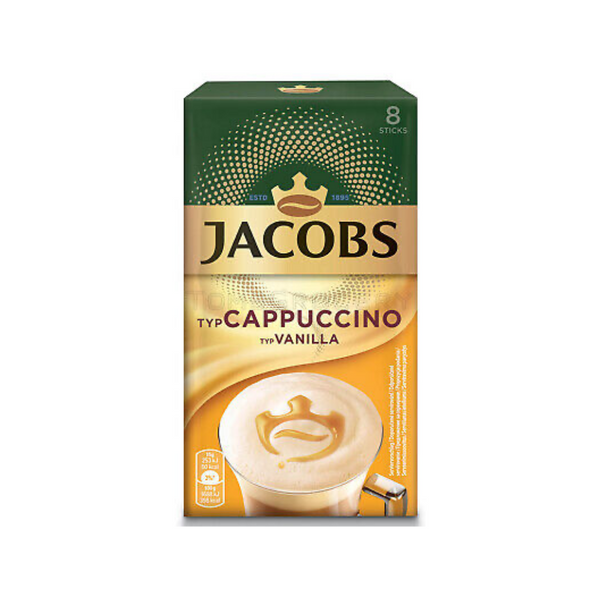 Jacobs Cappuccino Vanilla Instant Coffee 3In1 96G (8 Sachets) x 10 ...