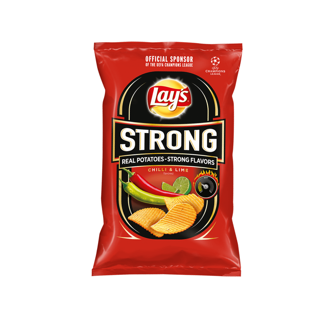Lays Chipsy Strong Chili & Lime 24 X 120G – Nordic Engros