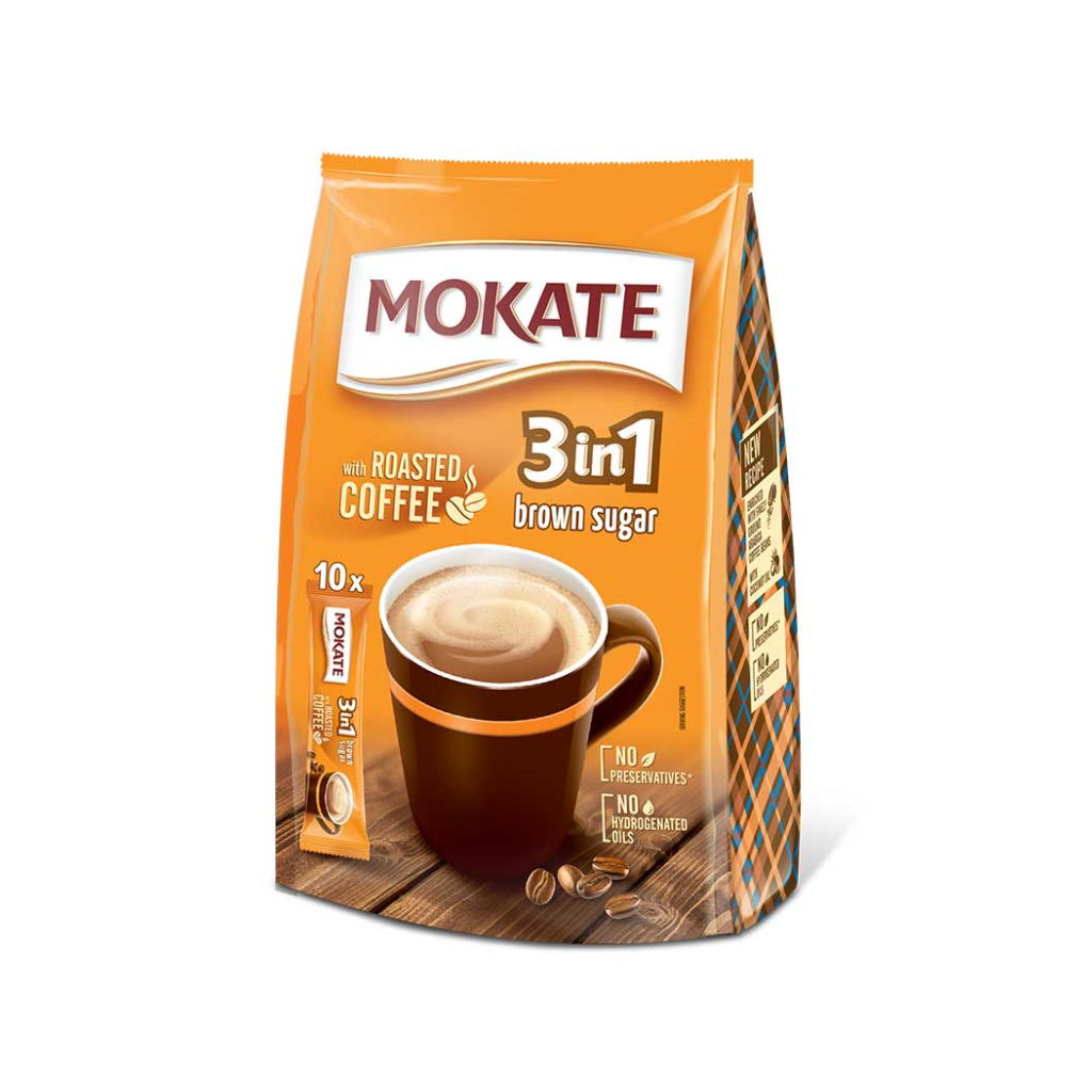 Mokate Kaffe 3in1 Brown Sugar 6 X 24 * 17G – Nordic Engros