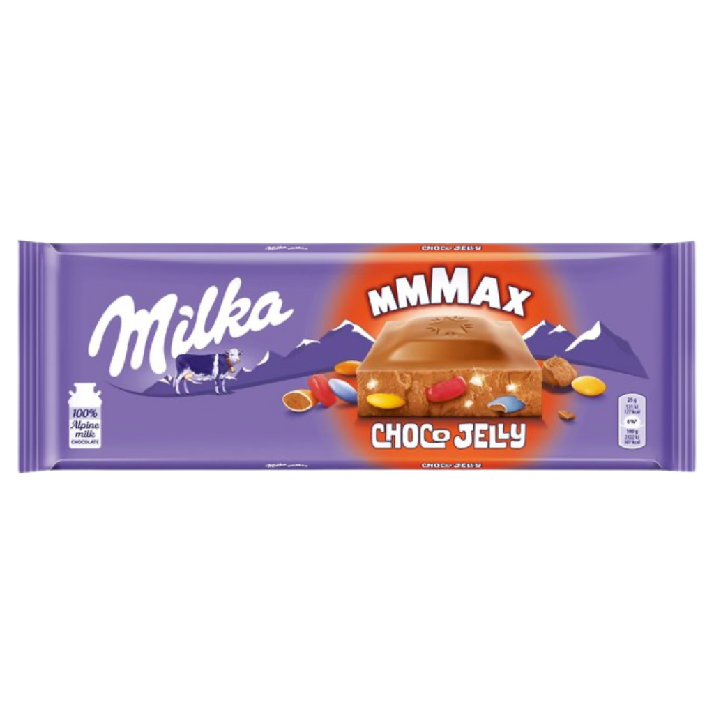 Milka Mmmax Choco Jelly Alpine Milk Chocolate 250G x 15 – Nordic Engros