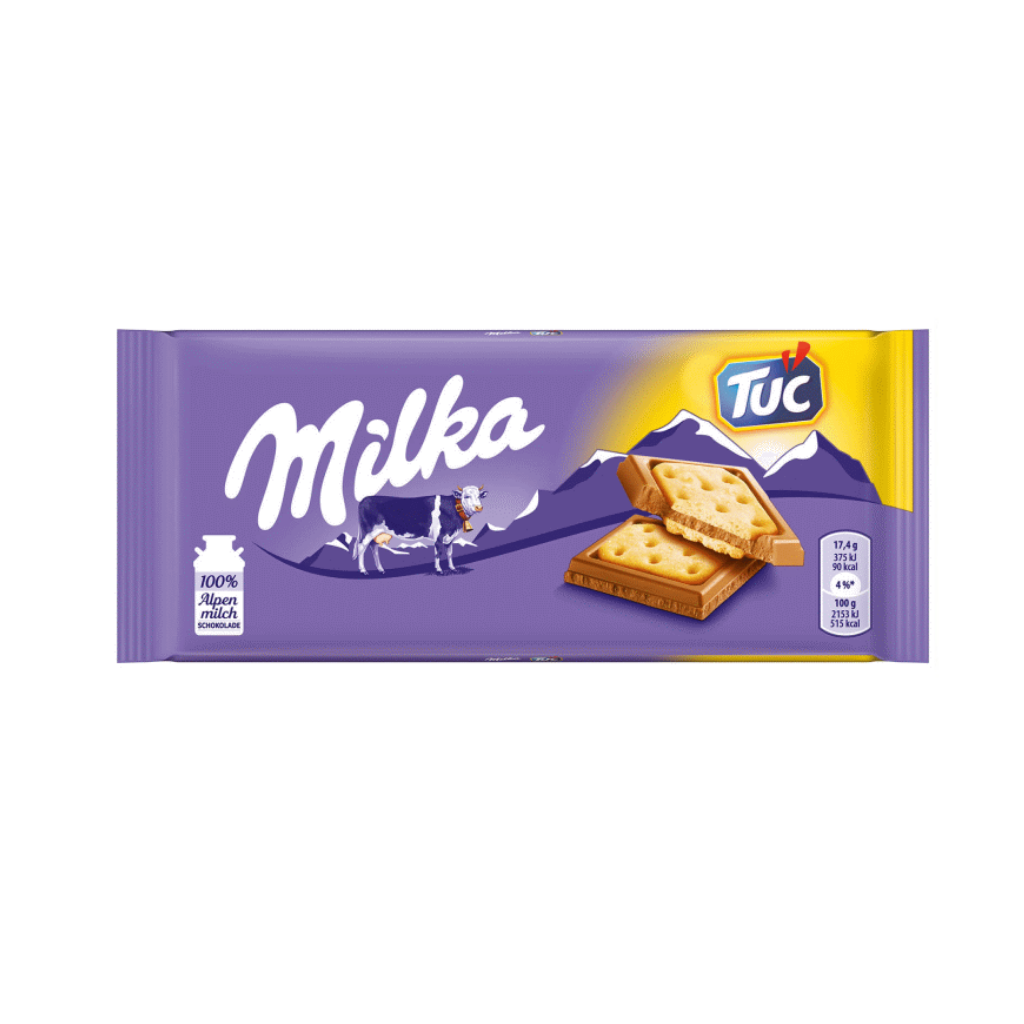 Milka Tuc Alpine Milk Chocolate 87G x 18 – Nordic Engros
