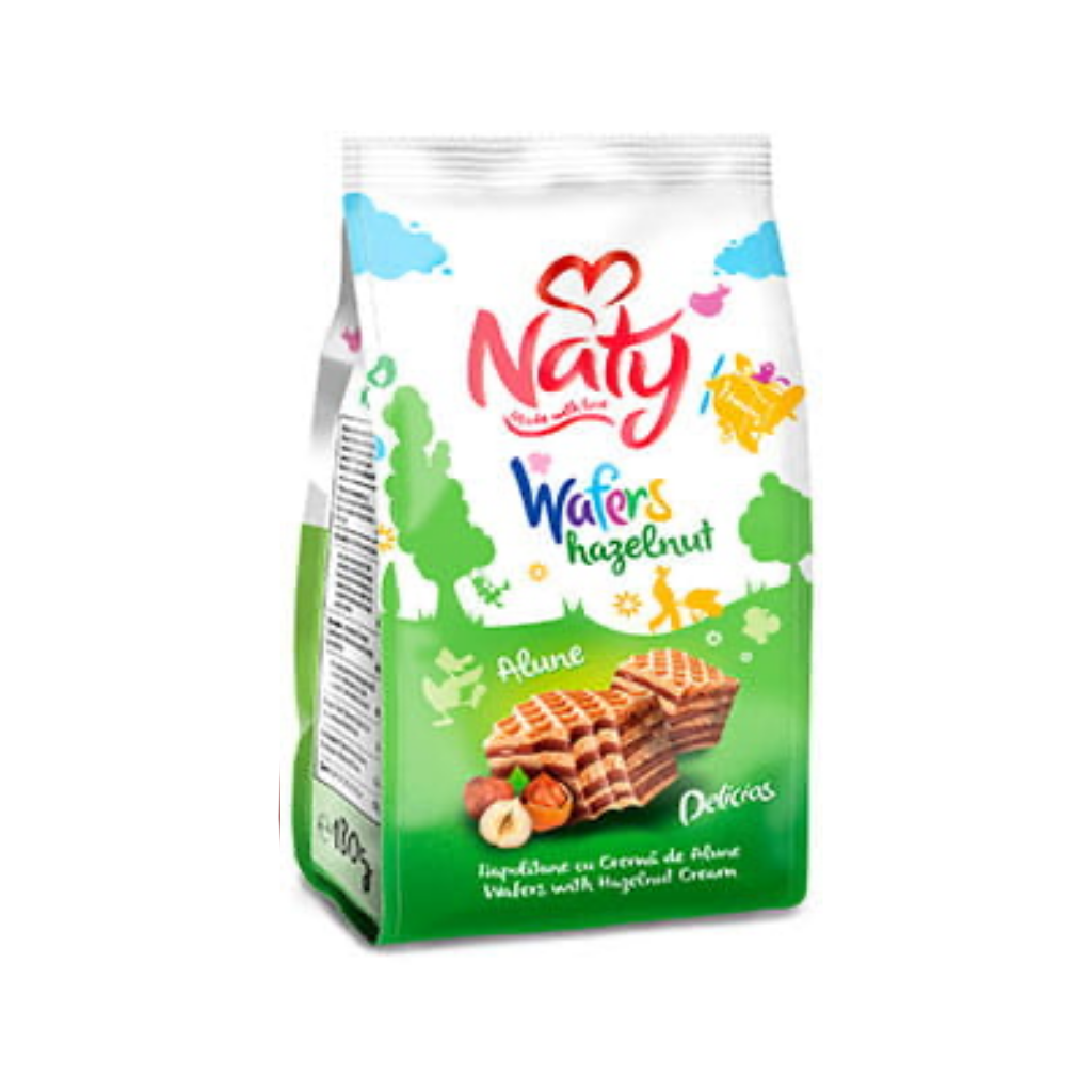 Naty Wafers With Hazelnut Cream 140G x 9 – Nordic Engros