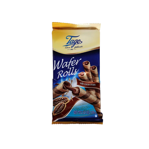 Tago Wafer Rolls With Hazelnut Flavour Cream 150G x 30 – Nordic Engros