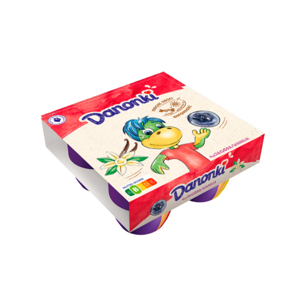 Danone Danonki Blueberry / Vanilla 6 X 4 * 90G – Nordic Engros